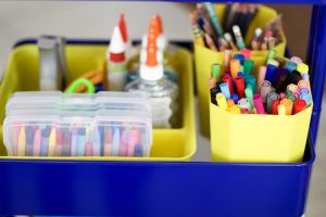 How To Make An Art Cart For Kids - The Organized Mama