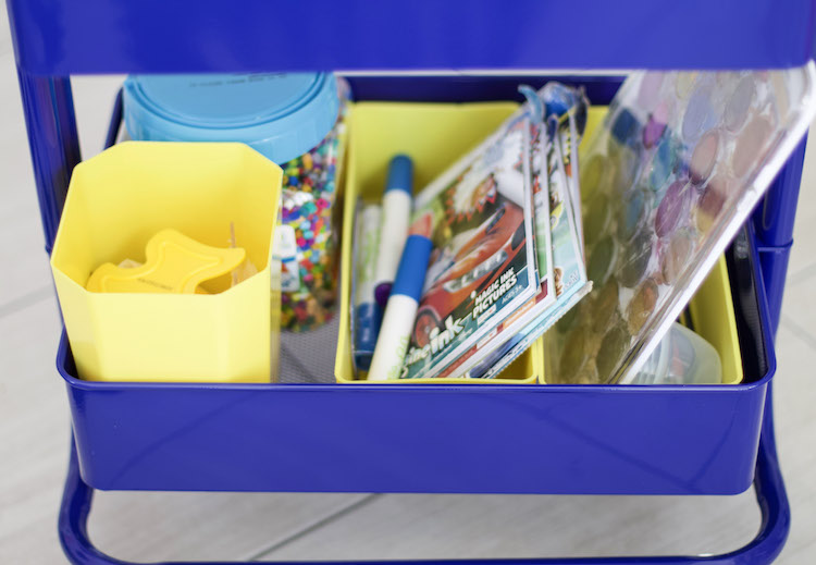 How To Make An Art Cart For Kids - The Organized Mama