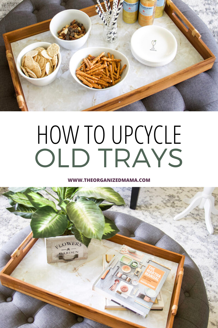 The Cheapest Way To Upcycle Wooden Trays - The Organized Mama