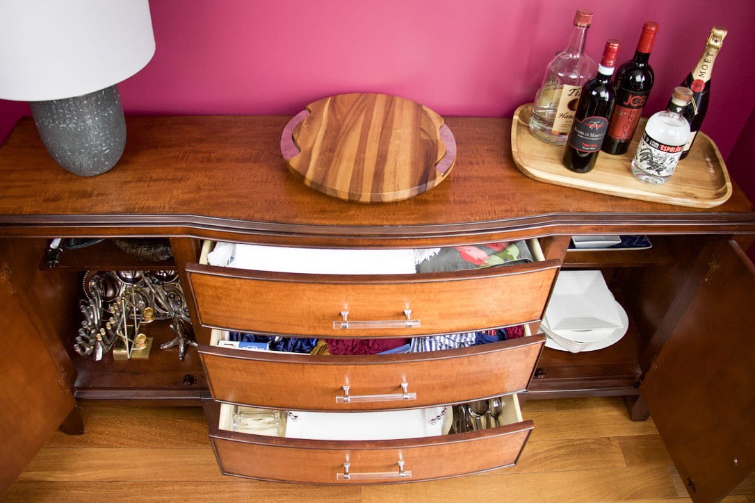 Maximizing Your Space: Sideboard Storage Ideas - The Organized Mama